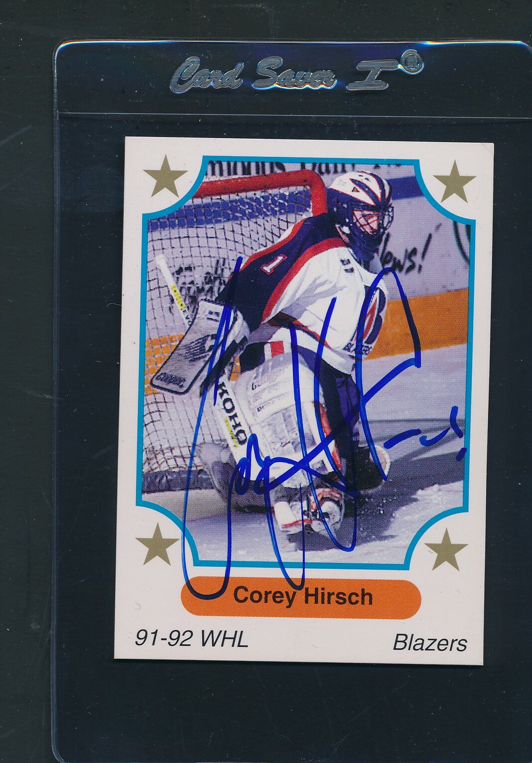 1991/92 7th Inning Sketch #76 Corey Hirsch Blazers Signed Auto *C6703 ...