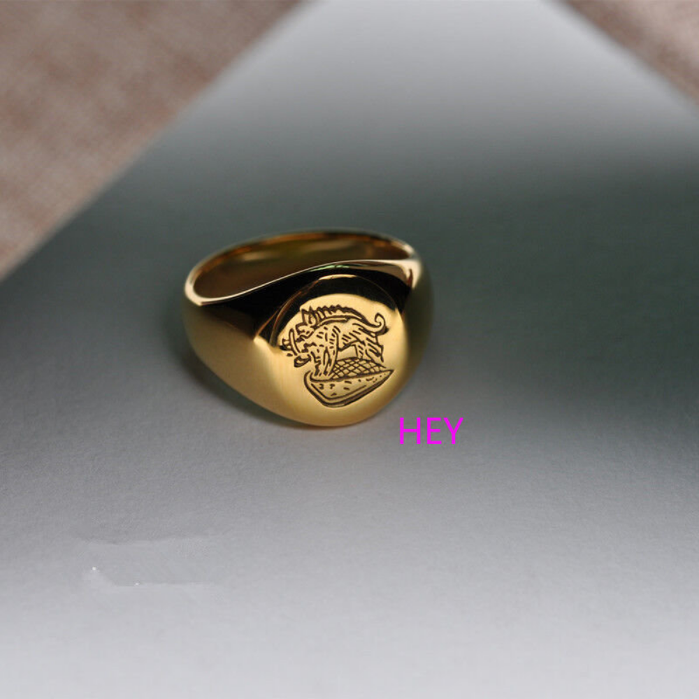 Signet Ring Kingsman Movie Kingsman: The Secret Service Ring Brass