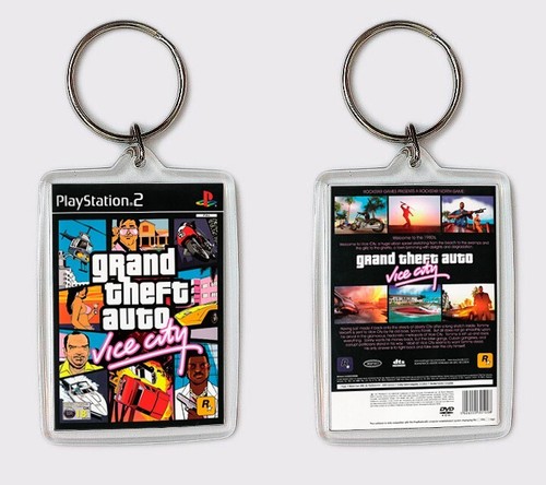 GRAND THEFT AUTO VICE CITY PLAYSTATION 2 PS2 LLAVERO KEYRING | eBay