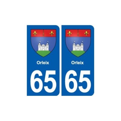 65 Orleix blason autocollant plaque stickers ville | eBay