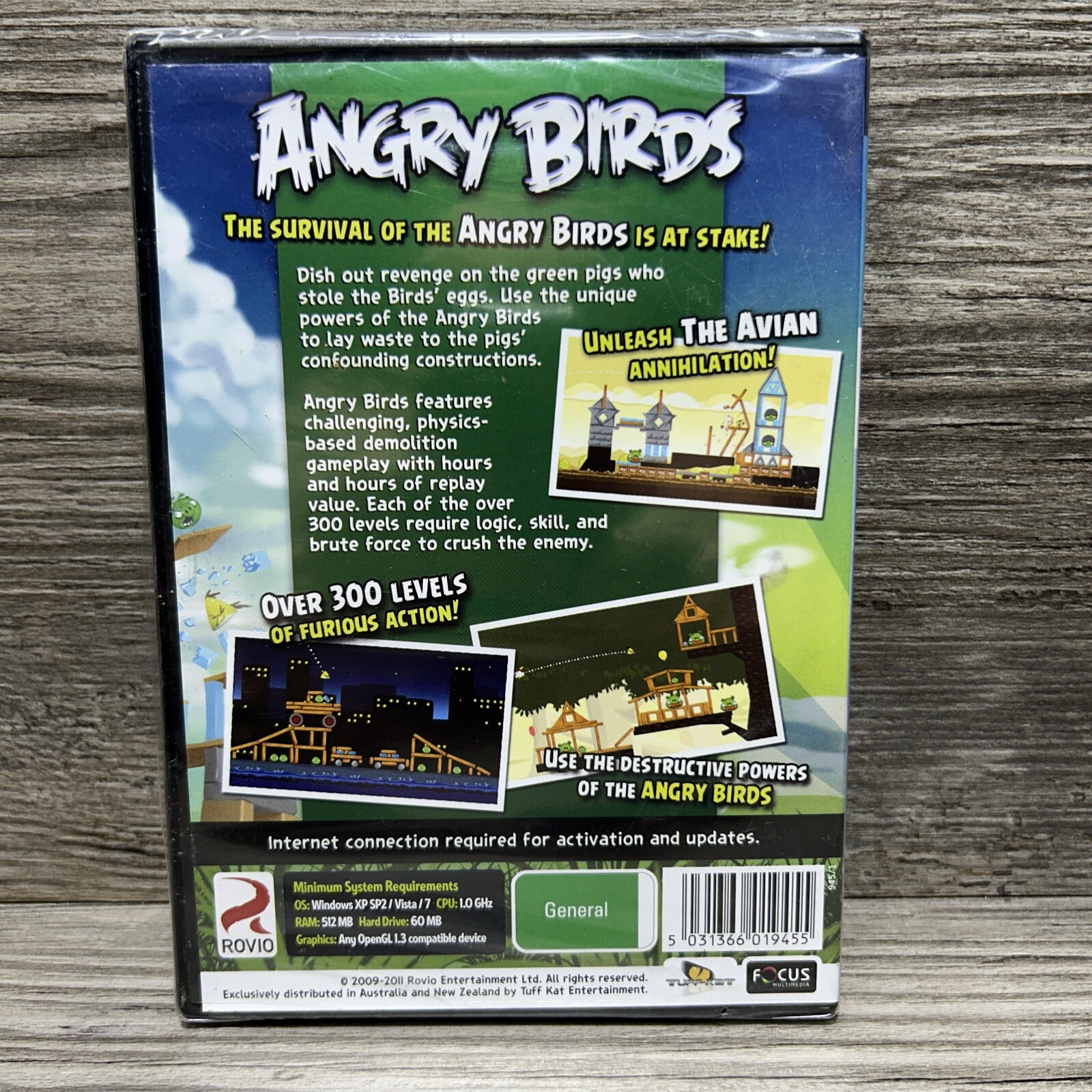 Angry Birds PC CD-ROM Windows Puzzle Strategy Game Rated G Family ...