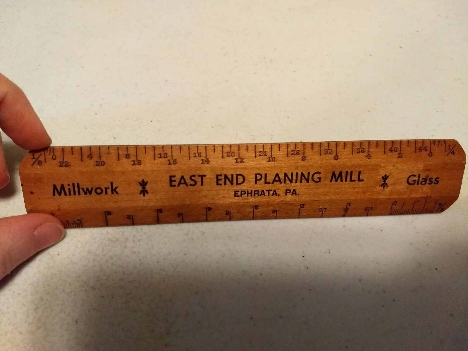 Vintage East End Planing Mill Ephrata PA Advertising Wood Ruler | eBay