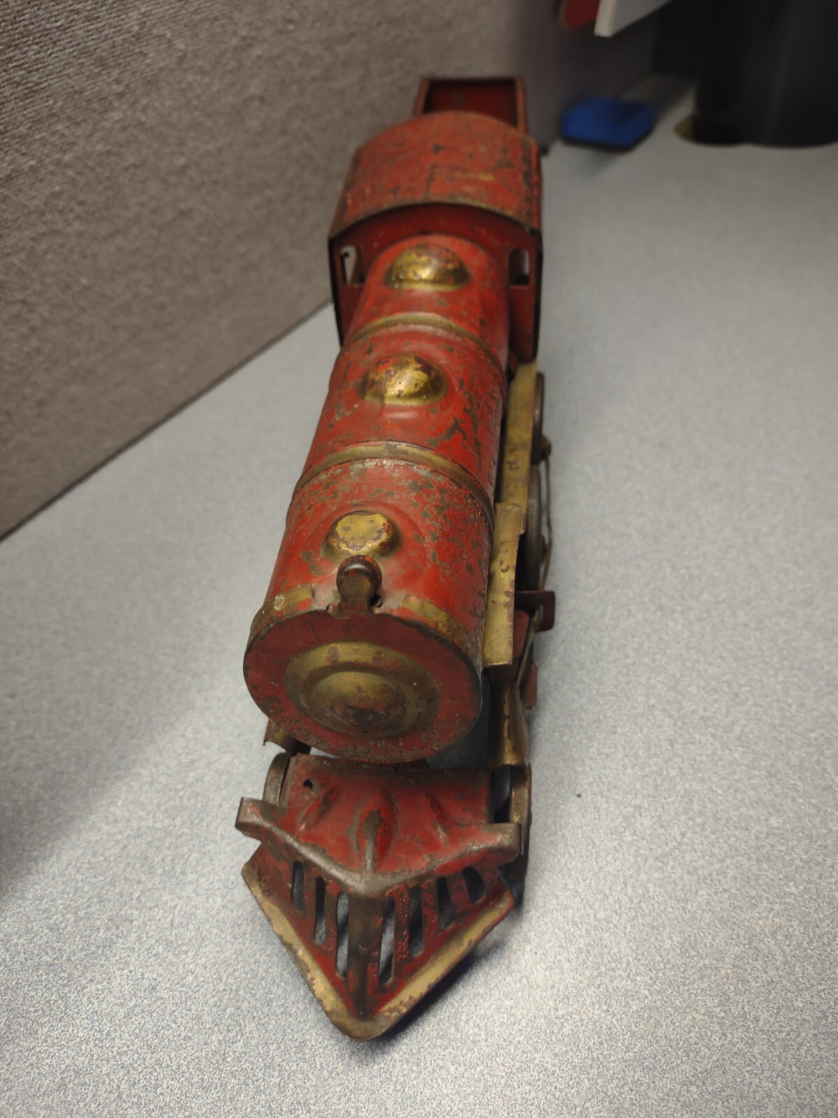 Early 1900's pressed steel train toy. | eBay