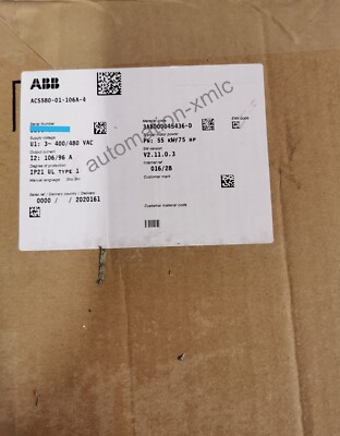 1 PCS ACS580-01-106A-4 Brand New ACS580 01 106A 4 Inverter ACS580-01 ...
