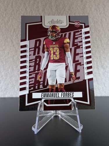2023 Absolute EMMANUEL FORBES Rookie Card 152 Washington Commanders RC ...