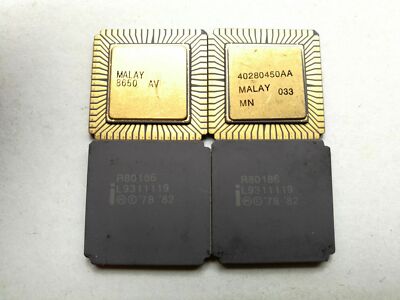 Vintage Intel R80186 16-BIT High-Integration CPU iAPX86 x 1pc | eBay