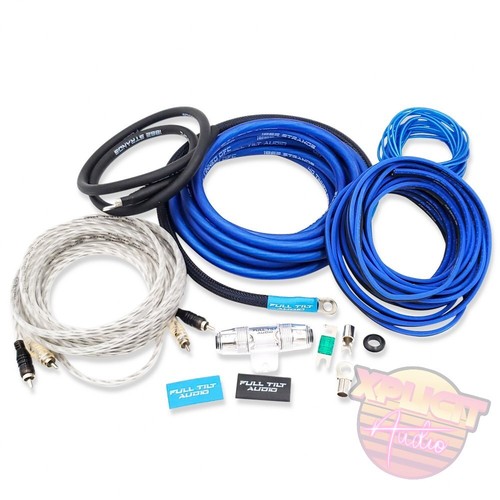 Full Tilt Audio 4ga Tinned OFC Amp Kit - Blue/Black 695510856614| eBay