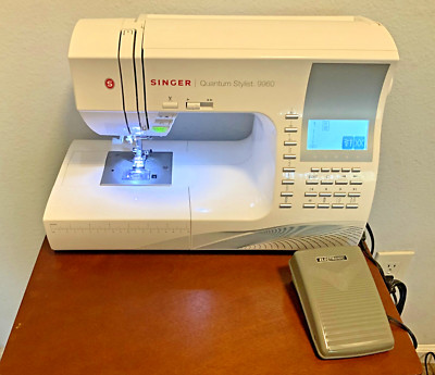SINGER® Quantum Stylist 9960 Sewing Machine with Case, Foot Pedal ...