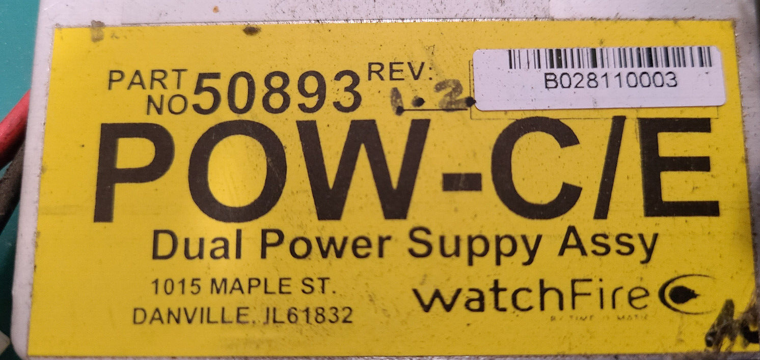 Watchfire Dual Power Supply Assembly POW-C/E Part # 50893 | eBay