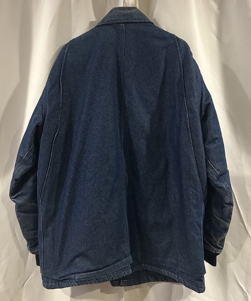 Vintage Osh Kosh B'Gosh Denim Jean Work Chore Engineer Railroad Coat ...