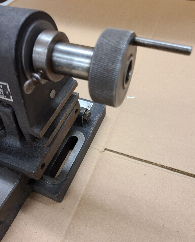 Weldon Tool Sharpening Fixture End Mill Grinding w/ Tilting Table Sub ...
