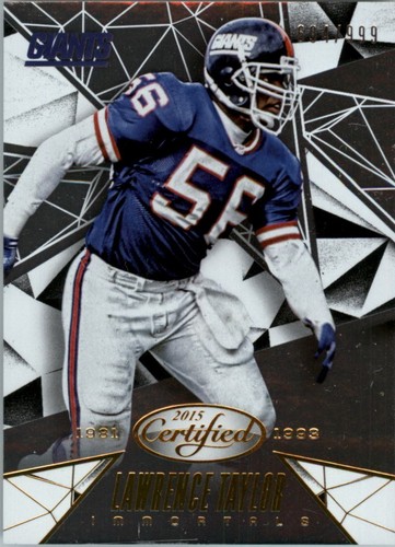 2015 Certified #111 Lawrence Taylor IMM /999 - FB | eBay