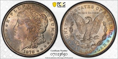 1878 7/8 TF Morgan Silver Dollar VAM-39A PCGS MS64 Hit List 40 Variety ...