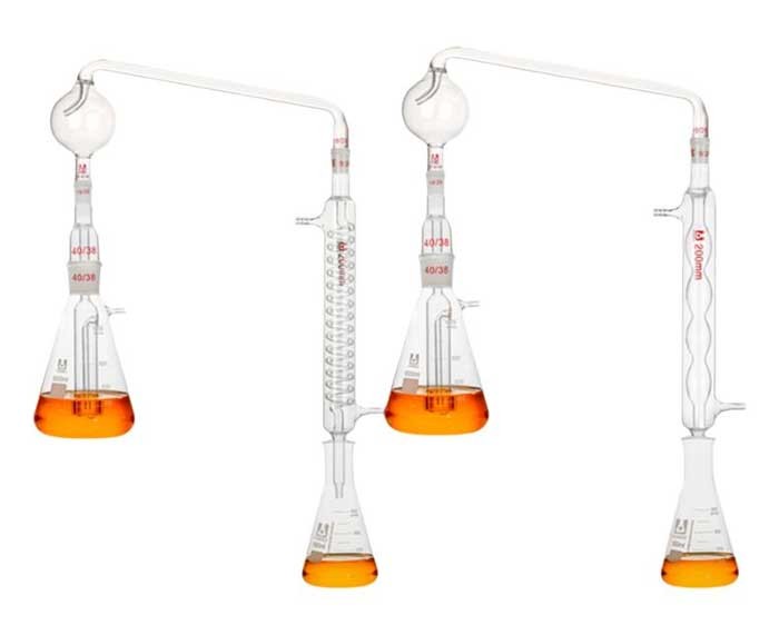 Volatile Acid Glassware Set 1000-2000ml Boiling Distillation Chemistry ...