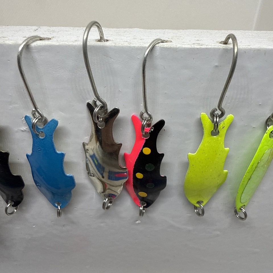 Lot of 16 Vintage Trout Kokanee Salmon Perch Crappie Spinner Spoons | eBay