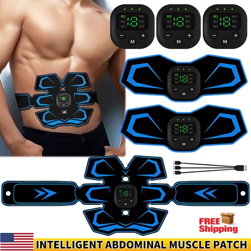 Muscle Stimulator EMS Ab Trainer Tens Unit Portable Stimulater Abs ...