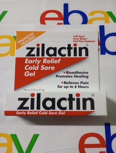 Zilactin - Early Relief Cold Sore Gel - 0.25 oz. for sale online | eBay