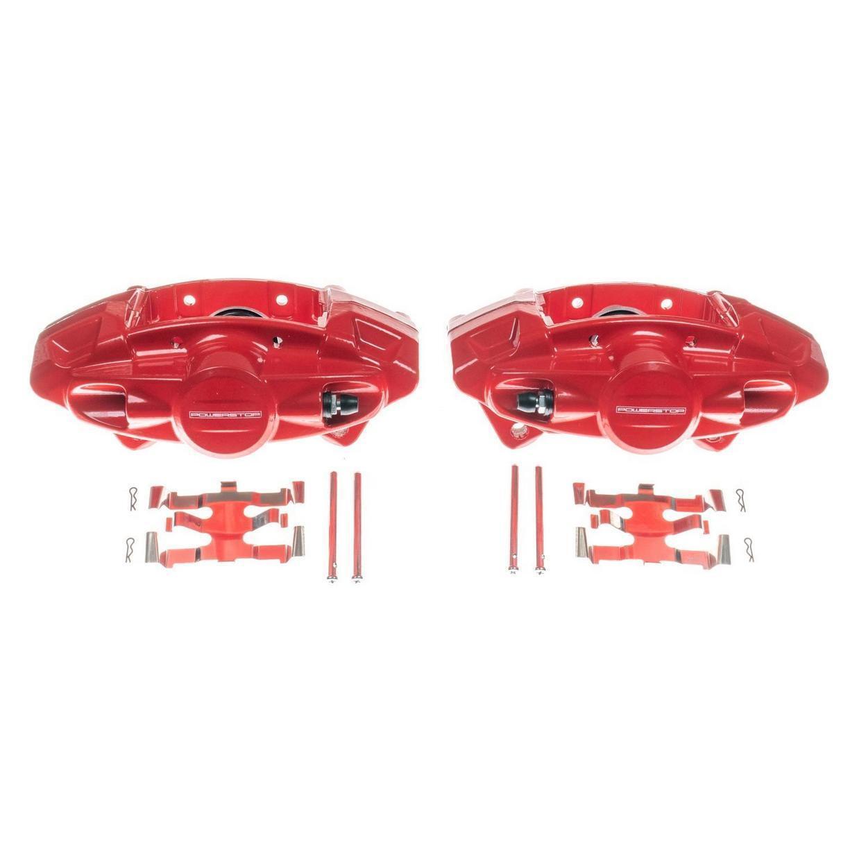 PowerStop S6182 Red Powder Coated Calipers | eBay