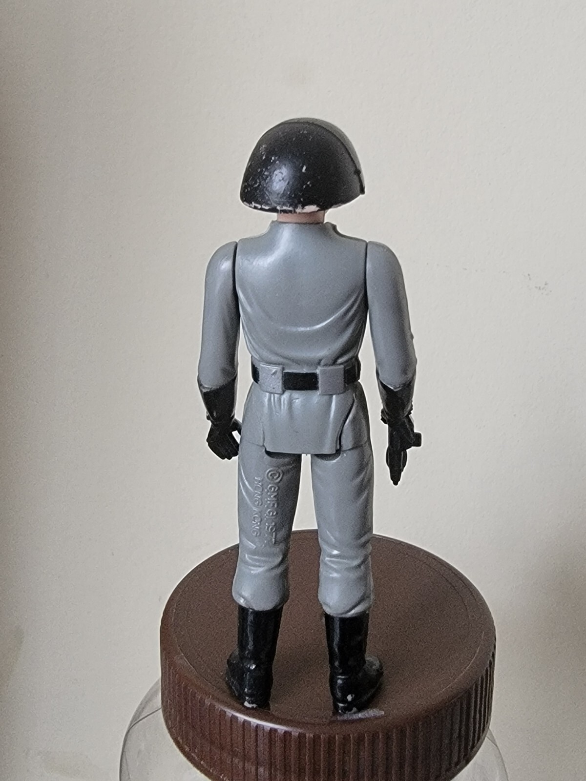 Vintage Star Wars POCH Death Squad Commander Complete * DOUBLE BLUE BAR ...