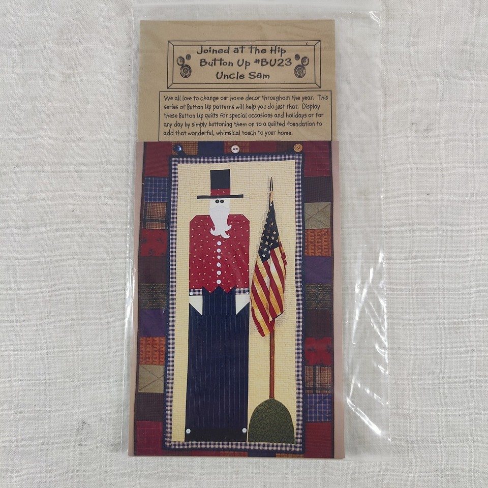 Uncle Sam Patriotic July 4th Large Wall Quilt Pattern Template Large 20 ...