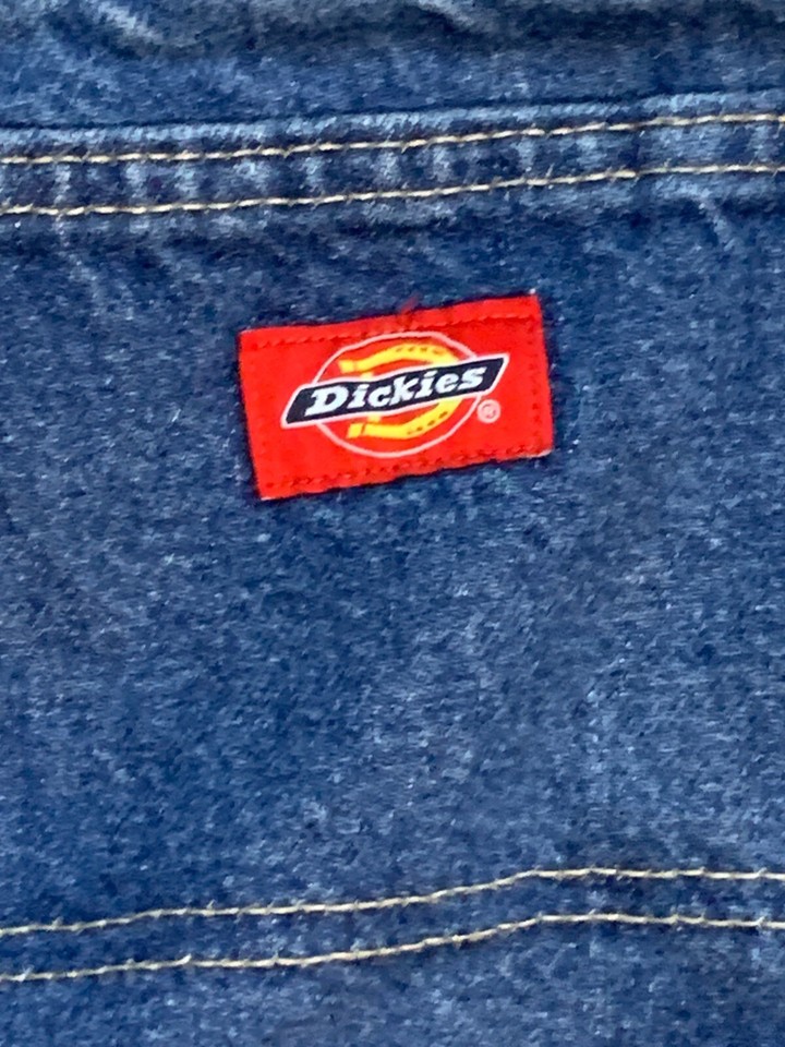 Dickies Heavy Duty Carpenter Jeans Mens 46X32 Blue Construction Farm ...