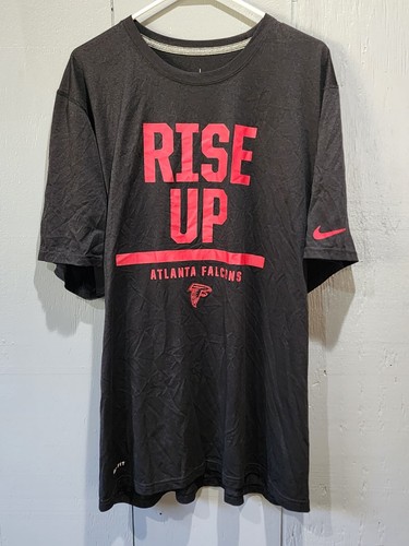 Nike Dri Fit Atlanta Falcons Rise UP T Shirt Mens Medium NFL Team ...