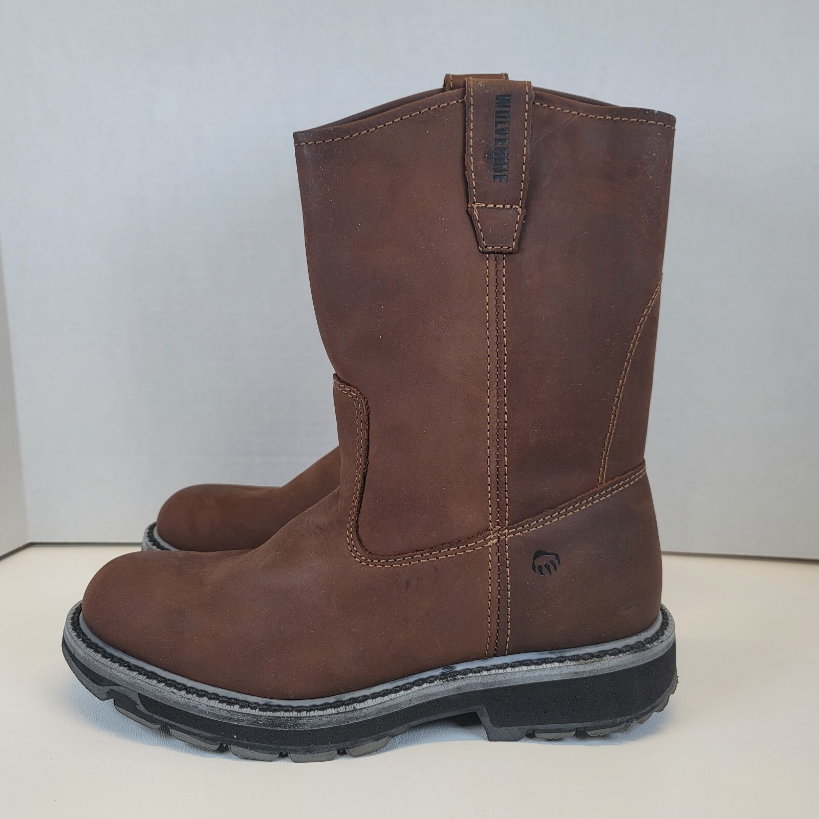 Wolverine 10 Brown Slip Resistant EH Soft Toe Wellington Boot W04727 ...