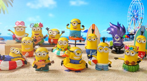 Minions Holiday Series Summer Beach Confirmed Blind Box Figure New Toy ...