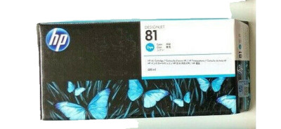 Original Tinte HP DesignJet 5000 5500 5500PS / C4931A Nr. 81 CYAN INK ...
