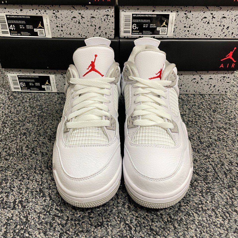 Air Jordan 4 IV Retro White Oreo DJ4699-100 GS 3.5-6.5y 5-8W DS RARE ...