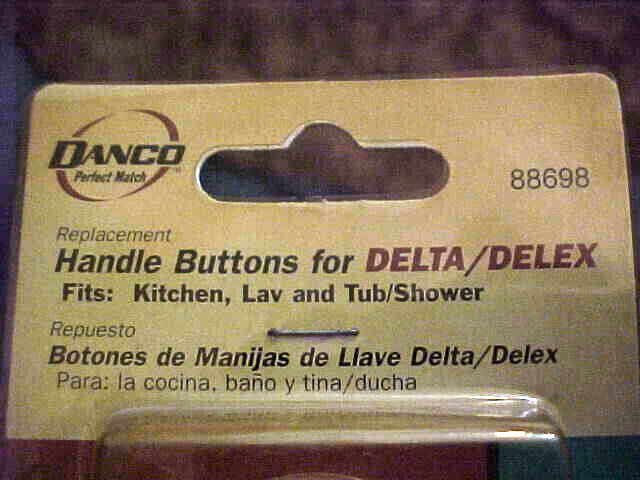 DANCO for DELTA/DELEX HANDLE BUTTONS 2 PKS NEW OLD STOCK FREE S&H MORE ...