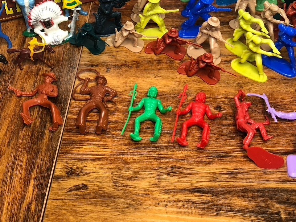 Vintage Western Cowboys, Indians, Vikings, Knights, & Ho Scale Figure ...