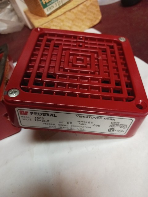 Federal Signal Red 450D Vibratone Horn Series B4 012-34r for sale ...