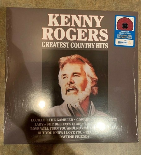 Kenny Rogers Greatest Country Hits Limited Edition RED Vinyl LP Lucille ...