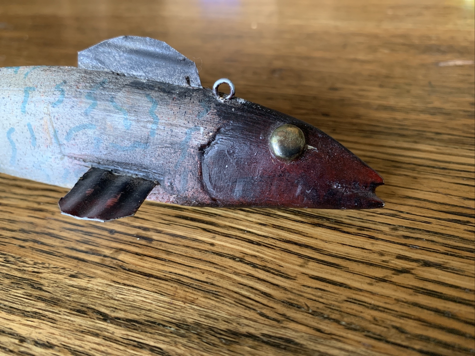 VINTAGE JERRY KIRCHNER ICE SPEARING FISHING FISH LURE DECOY ORIGINAL ...