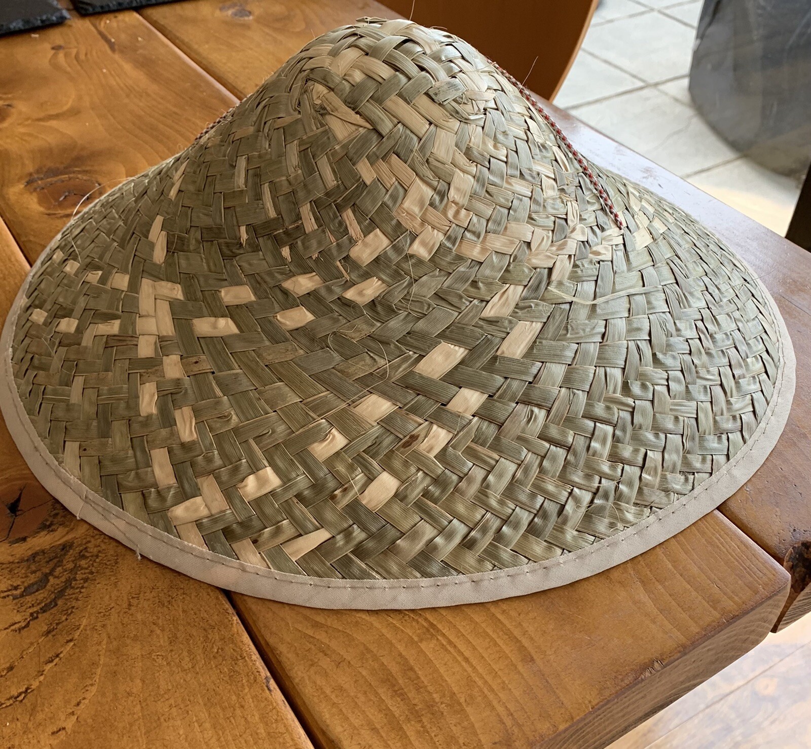 Henbrandt Hat Straw Chinese Coolie for Fancy Dress Party Accessory for ...