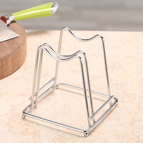 Stainless Steel Cutting Board Holder Pan Stand Pot Rack Kitchen ...
