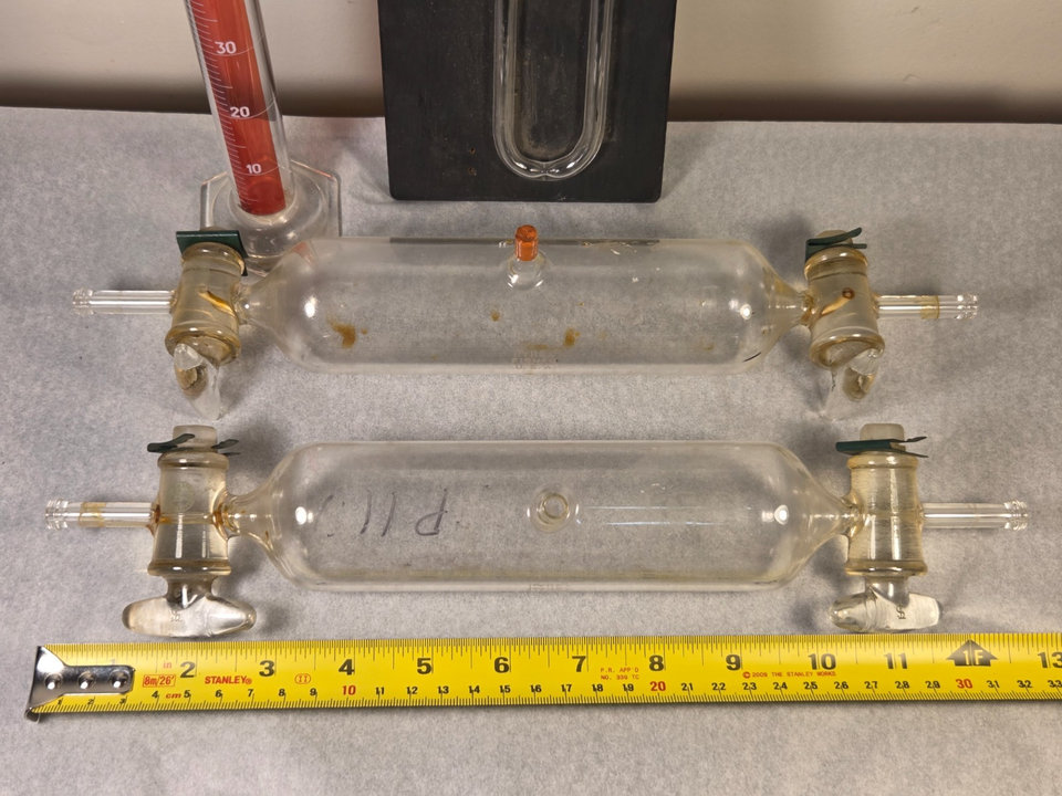 Vintage PYREX Gas Sampling Mixing Valve Glass Tubes & Othe Misc. Glass ...