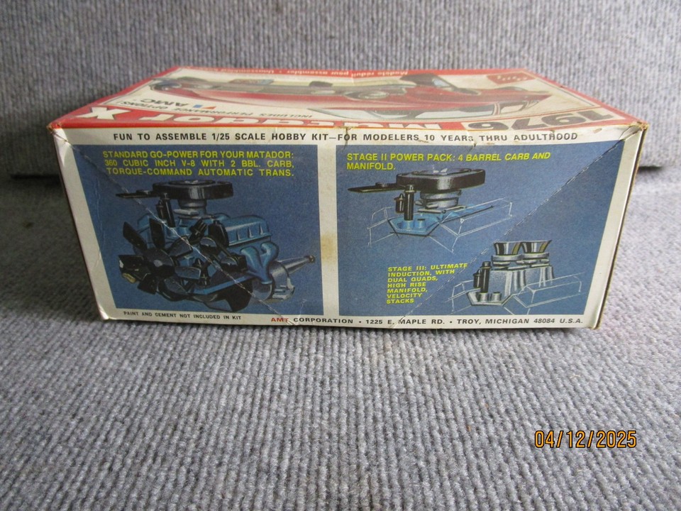1976 Matador X AMC Model Kit | eBay