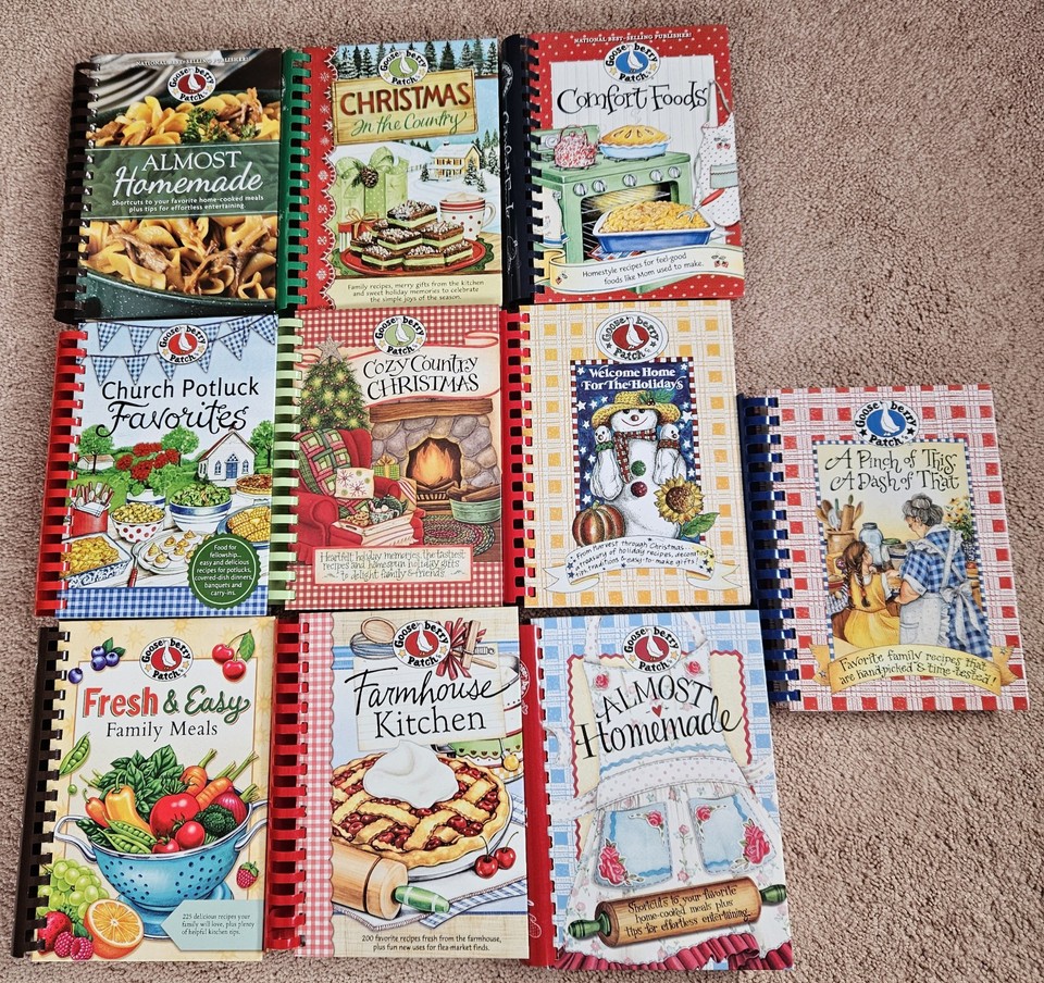 Lot Of 10 Gooseberry Patch Spiral Bound Cookbooks | eBay
