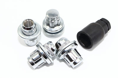 Set Of 4 Chrome OE Style Wheel Locks 12x1.5 for Toyota Highlander RAV4 ...