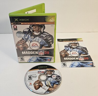 Madden NFL 08 Microsoft Classic Xbox 2007 EA Sports Football Game ...