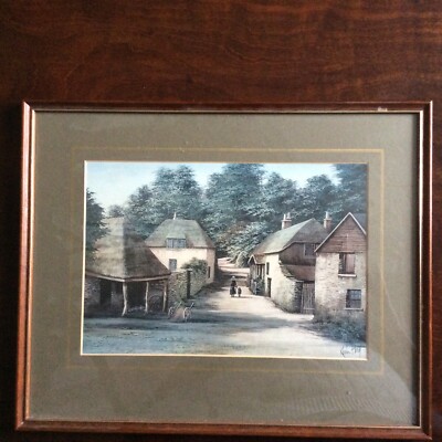Kevin Platt village scene print | eBay UK