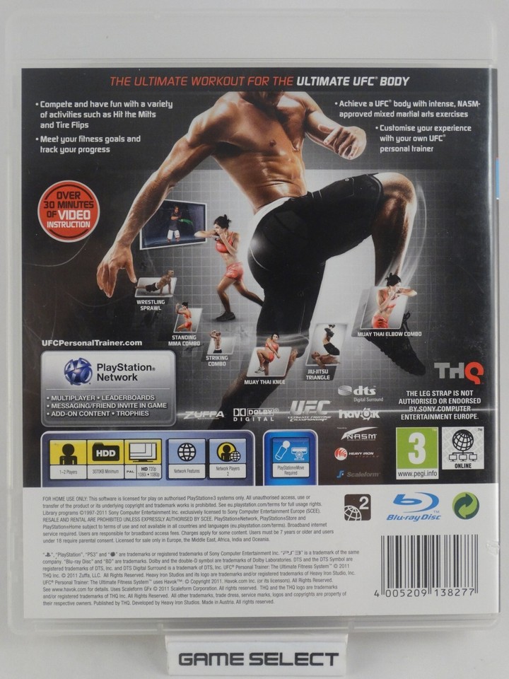 UFC Personal Trainer sony ps3 playstation 3 move pal Eu Eur Original ...