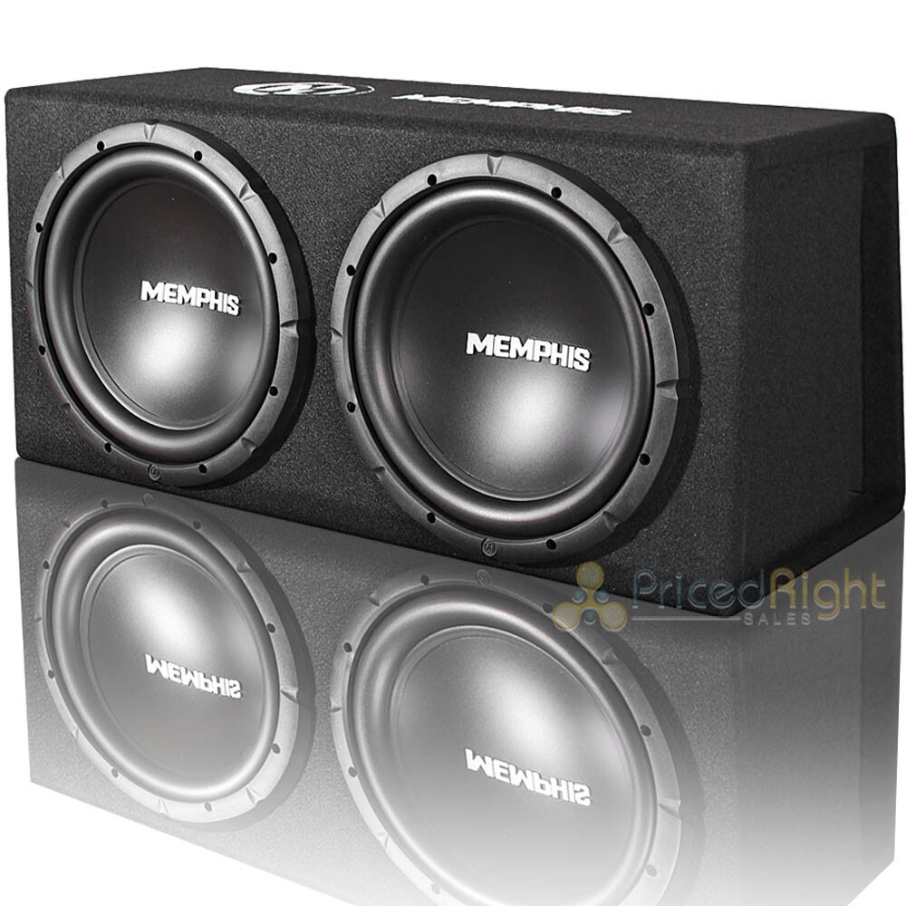 Memphis Audio Dual 12" Subwoofers with Ported Enclosure 1000 Watts Max ...