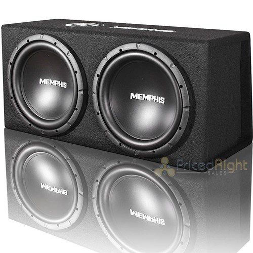 Memphis Audio Dual 12" Subwoofers with Ported Enclosure 1000 Watts Max ...