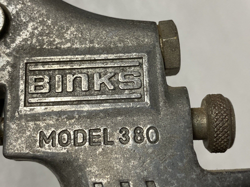 VINTAGE BINKS PAINT SPRAY GUN,MODEL 380,AUTOMOTIVE,INDUSTRIAL ...
