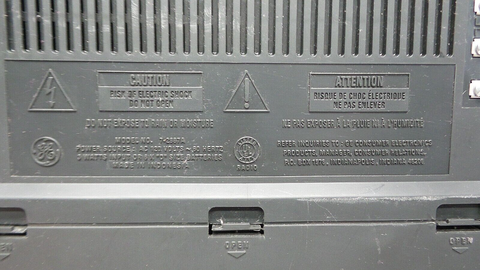 General Electric Superadio Long Range AM/FM GE Super Radio III 7-2887 ...