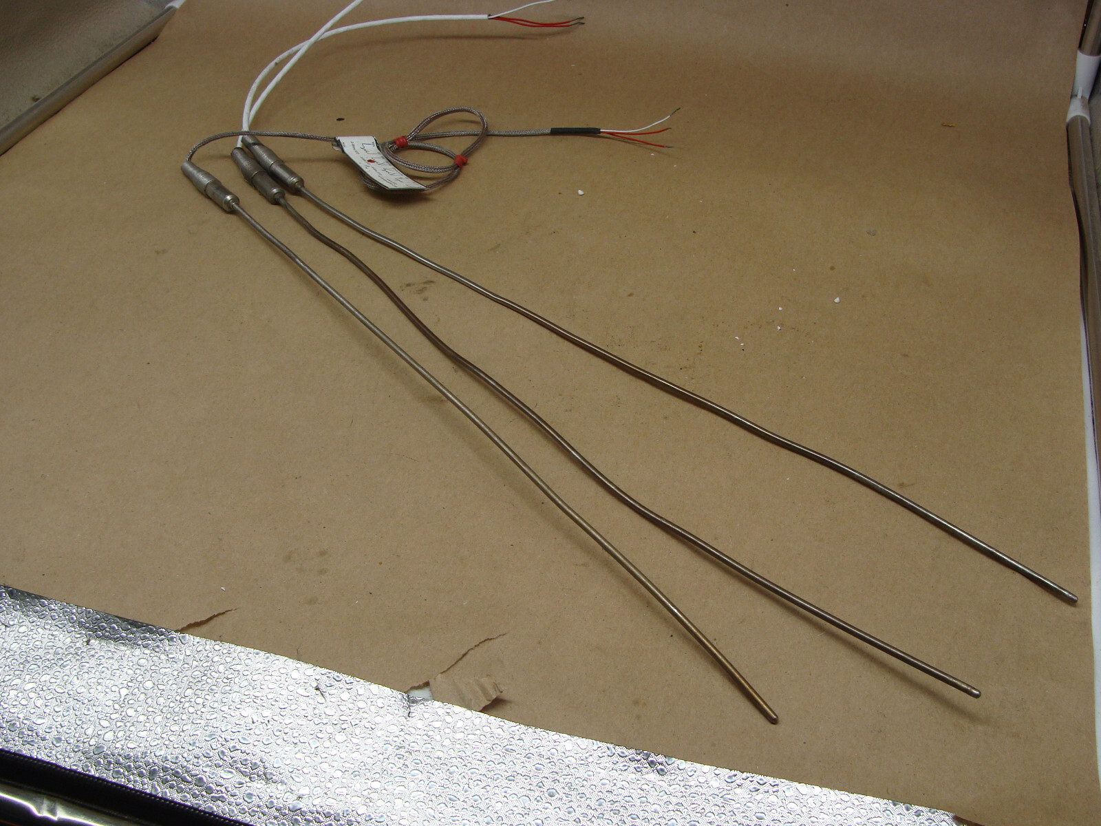 SANDELIUS INSTRUMENTS PLATINUM THERMOCOUPLE 16" PROBE 1000 DEG. F. MAX ...