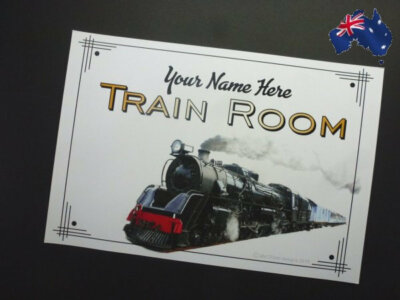 NOVELTY PERSONALIZED TRAIN ROOM SIGN | eBay